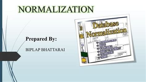 Normalization In Dbms Ppt