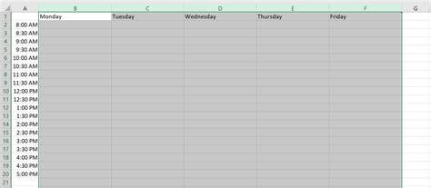 How To Make A Schedule In Microsoft Excel