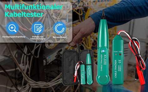 Clanmacy Netzwerk Kabeltester Cable Tracker Kabelbruch Suchgerät Mähroboter Multifunctional
