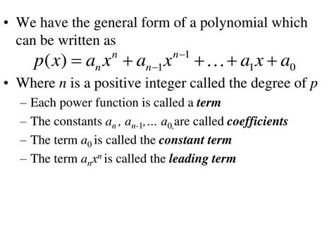 Ppt Section 1 6 Powers Polynomials And Rational Functions Powerpoint Presentation Id 662970