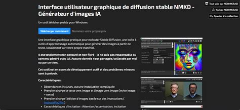 Avis NMKD Stable Diffusion GUI générateur d images AI