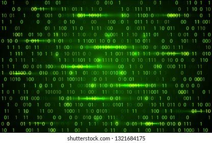 Abstract Binary Software Programming Code Background Stock Vector Royalty Free