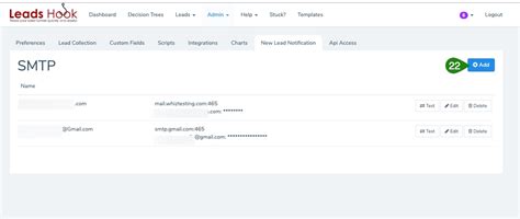 Distribute Leads Using Your Own Smtp Using Email Notification Node Leadshook Knowledge Base