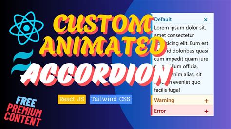 Create Custom Animated Accordion With React Typescript And Tailwind Css