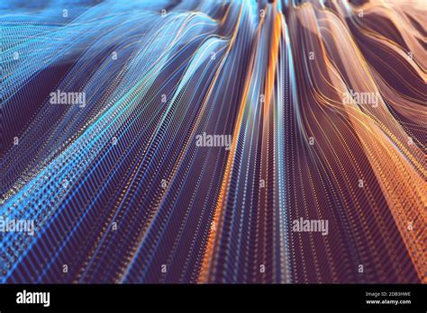 Abstract Background Image Concept Colorful Mesh Interconnected Lines Cloud Computing Concept