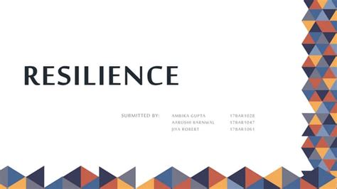 Resilience Ppt