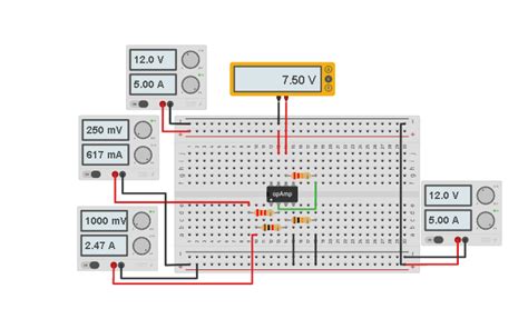 Circuit Design Circuito Subtrator Com Lm741 Tinkercad