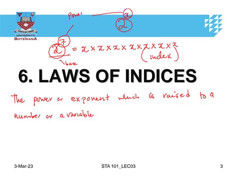 Solution Sta 101 Lesson 07 Chapter 1 Law Of Indices Studypool Solution Sta 101 Lesson 07 Chapter 1 Law Of Indices Studypool