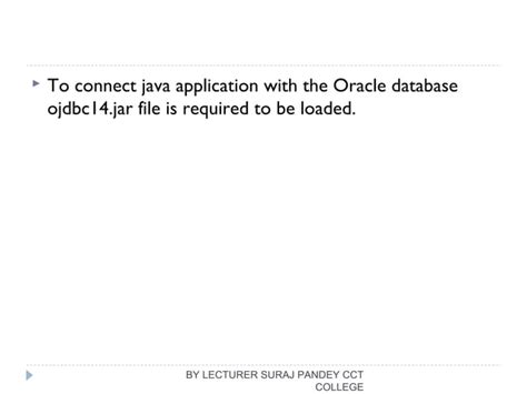 Basic Java Database Connectivityjdbc Ppt