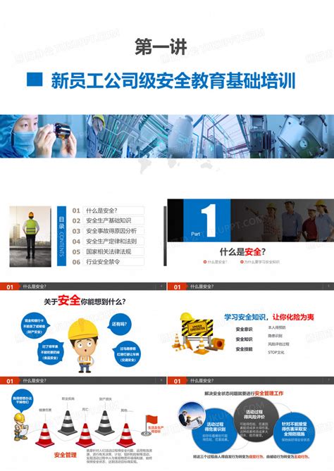 公司新员工三级安全教育培训公司级ppt模板下载编号lpzvnbjl熊猫办公
