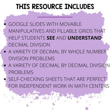 Decimal Division Google Slides And Sheets TPT