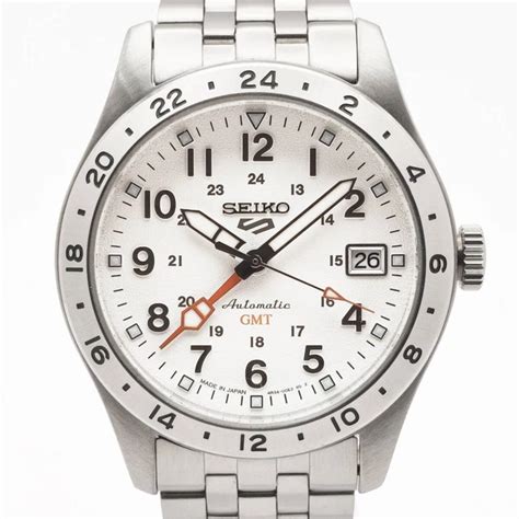 Seiko 5 Sports Field Gmt Sbsc009 Automatic Watch Stainless Steel White Dial £44176 Picclick Uk