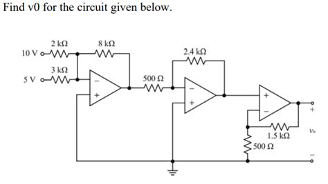 Solved Find V For The Circuit Given Below Chegg Com