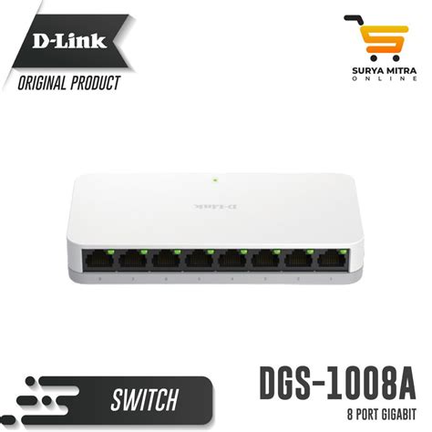 Jual Switch D Link Dgs 1008a 8 Port Gigabit Unmanaged Plastic White Shopee Indonesia
