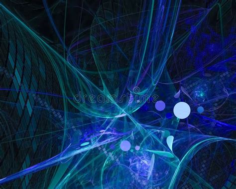 Abstract Fractal Texture Curve Card Surface Design Dream Banner Backdrop Science Stock