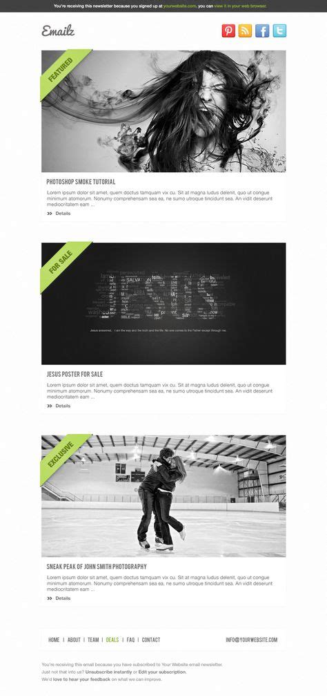 13 Edm Template Ideas Edm Template Email Templates Email Newsletter Template
