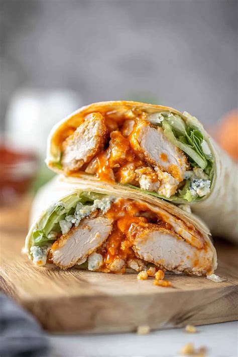 Hot Honey Buffalo Chicken Wraps Happy Muncher