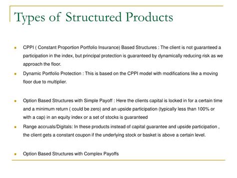 Ppt Structured Products Powerpoint Presentation Free Download Id