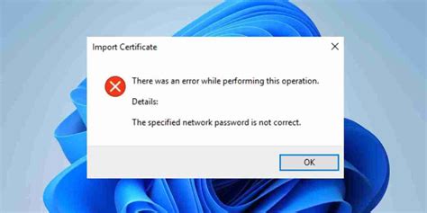 Solutions To Fix The Specified Network Password Is Not Correct Error