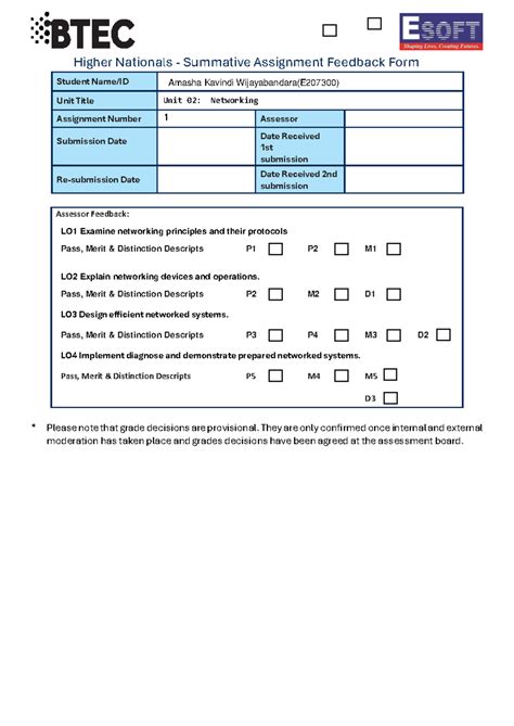Networking Higher Nationals