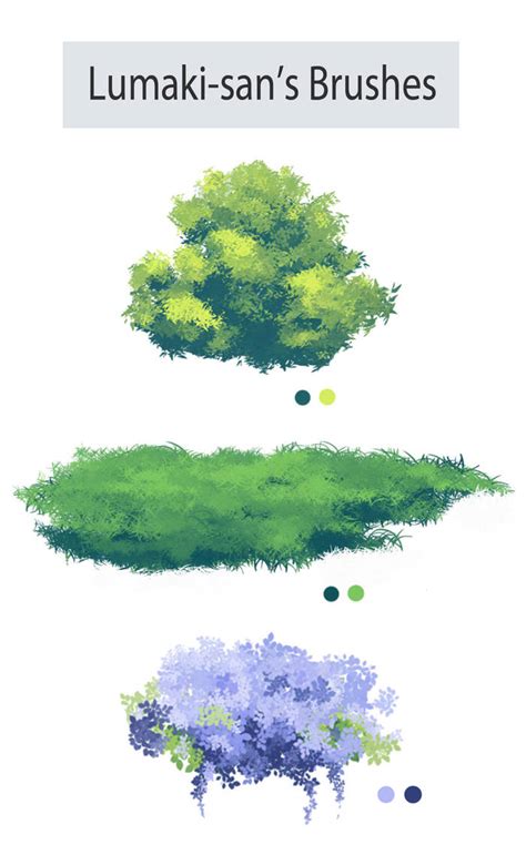Photoshop Foliagegrass Brush Pack By Lumaki O On Deviantart
