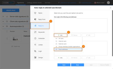 Condition Based Automatic Replies