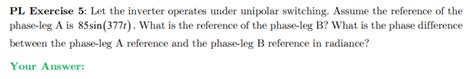 Solved Fig 1 Shows A Spwm Single Phase Inverter Let Vd Be