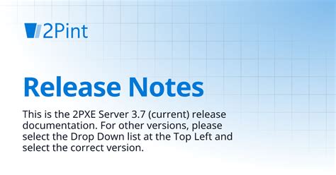 Release Notes Product Documentation