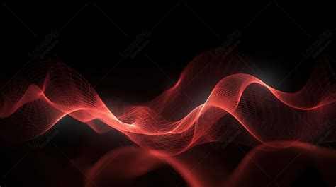 부드러운 어두운 곡선 위에 3d 렌더링된 추상 흐르는 동적 빨간색 입자 파동 빨간색 배경 흐르는 배경 모션 라인 배경 이미지 Hd 빨간색 흐르는 모션 라인 배경