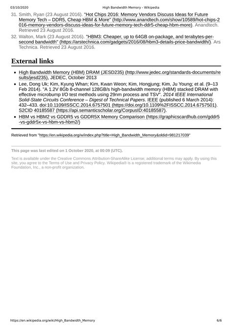 High Bandwidth Memory Notes Pdf