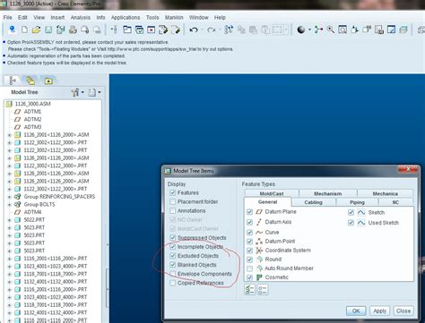 solved missing parts in generic part that are in instance ptc community