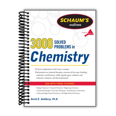 3000 Solved Problems In Chemistry Schaums Outlines Spiral Bound Lay It Flat Publishing Group