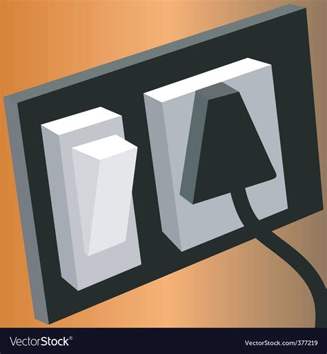 Switches And Plug Royalty Free Vector Image Vectorstock