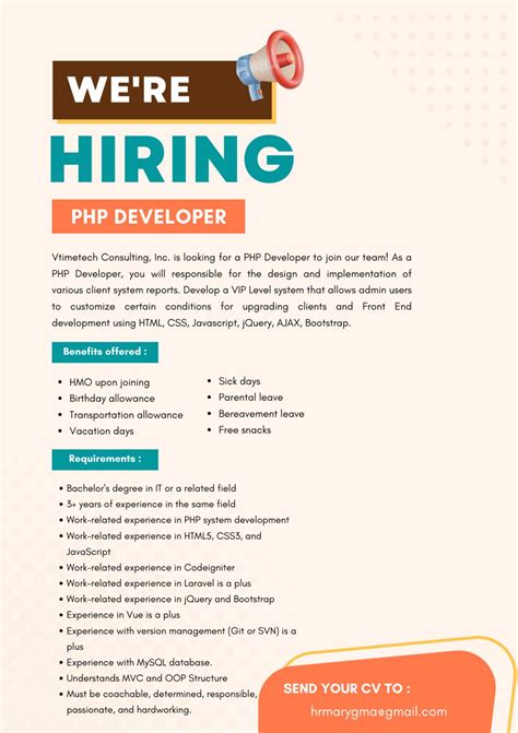 Mary Grace Alcantara On Linkedin Hiring Developer Developer Php