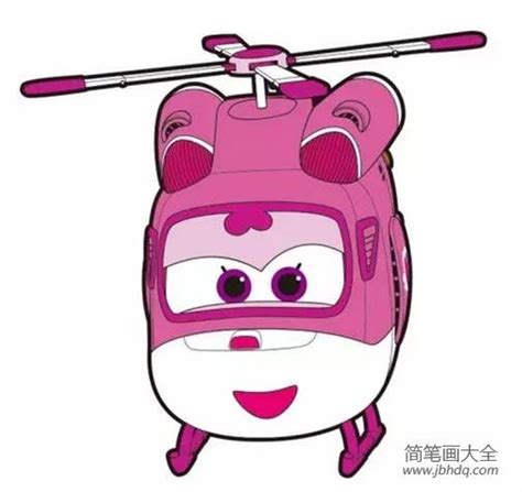超级飞侠人物小爱简笔画 简笔画图片大全 普车都