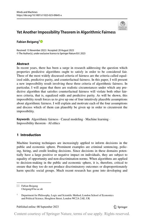 Yet Another Impossibility Theorem In Algorithmic Fairness