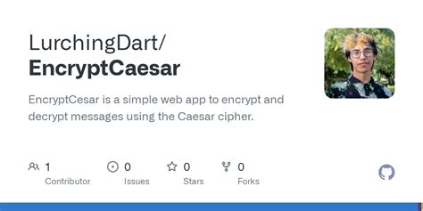 GitHub LurchingDart EncryptCaesar EncryptCesar Is A Simple Web App
