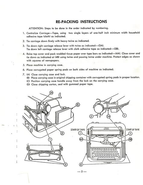 Royal Typewriters Sears Typewriter Instructions
