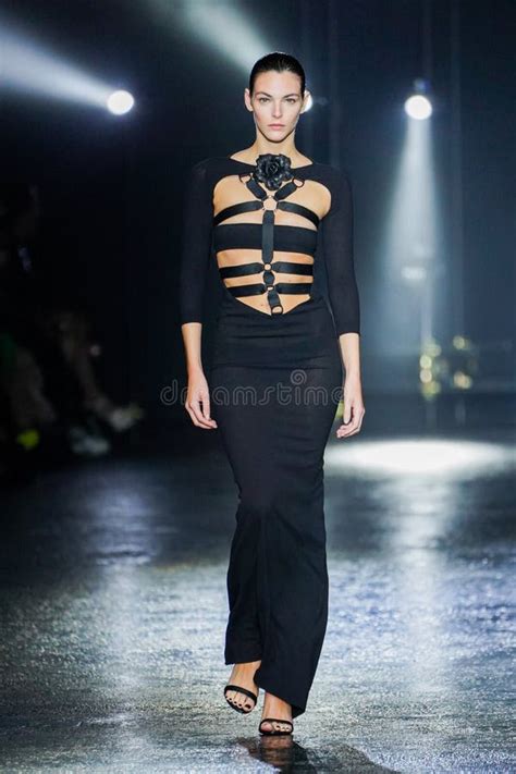 Vittoria Ceretti Walks The Runway At The Versace Show At Milan Fashion