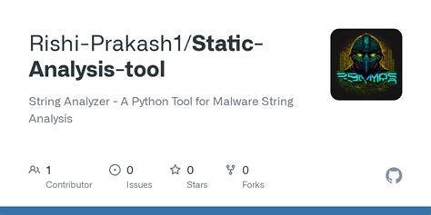Github Rishi Prakash1static Analysis Tool String Analyzer A Python Tool For Malware String