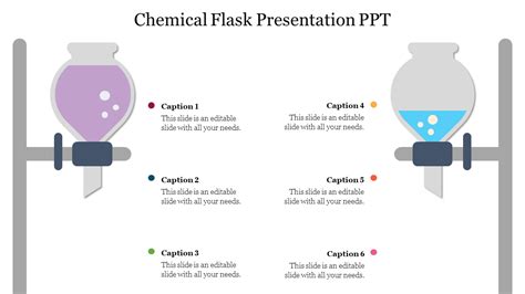 Elegant Chemical Flask Presentation Ppt Template