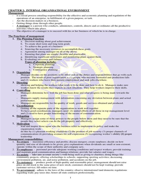 Chapter 2 New Syllabus Notes With Watermark And Corrected Notes And Checked Pdf Leadership