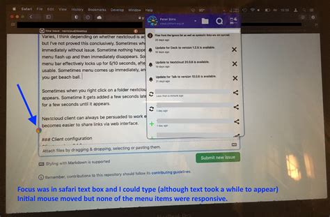 Nextcloud Mac Sync Client Cause OS UI To Freeze Change And Sometimes Lock Up Entirely Issue