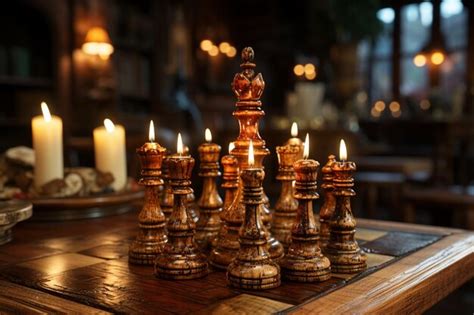 Premium Photo Chess Table