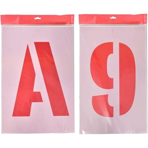 4 Alpha Numeric Stencil Kit A Z And 0 9 Prosolve