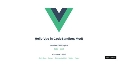 Vue Codesandbox
