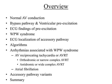 Ecg Localization Of Accessory Pathways Slideshare Pptx