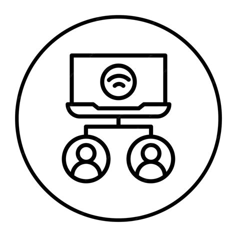 Premium Vector A Computer Screen With People In The Middle And The