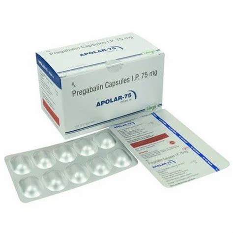 Pregabalin 75 Mg Capsule At ₹ 250 Stripe Pregabalin Capsules And Tablets In Thane Id