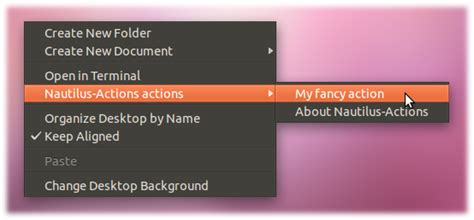 Linux Add A Custom Option In Nautilus Right Click Menu Stack Overflow